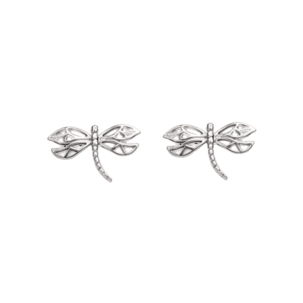 Dragonfly Silver Stud Earrings 2403