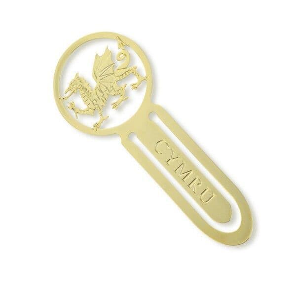 Welsh Dragon Bookmark Gold Plated 9705