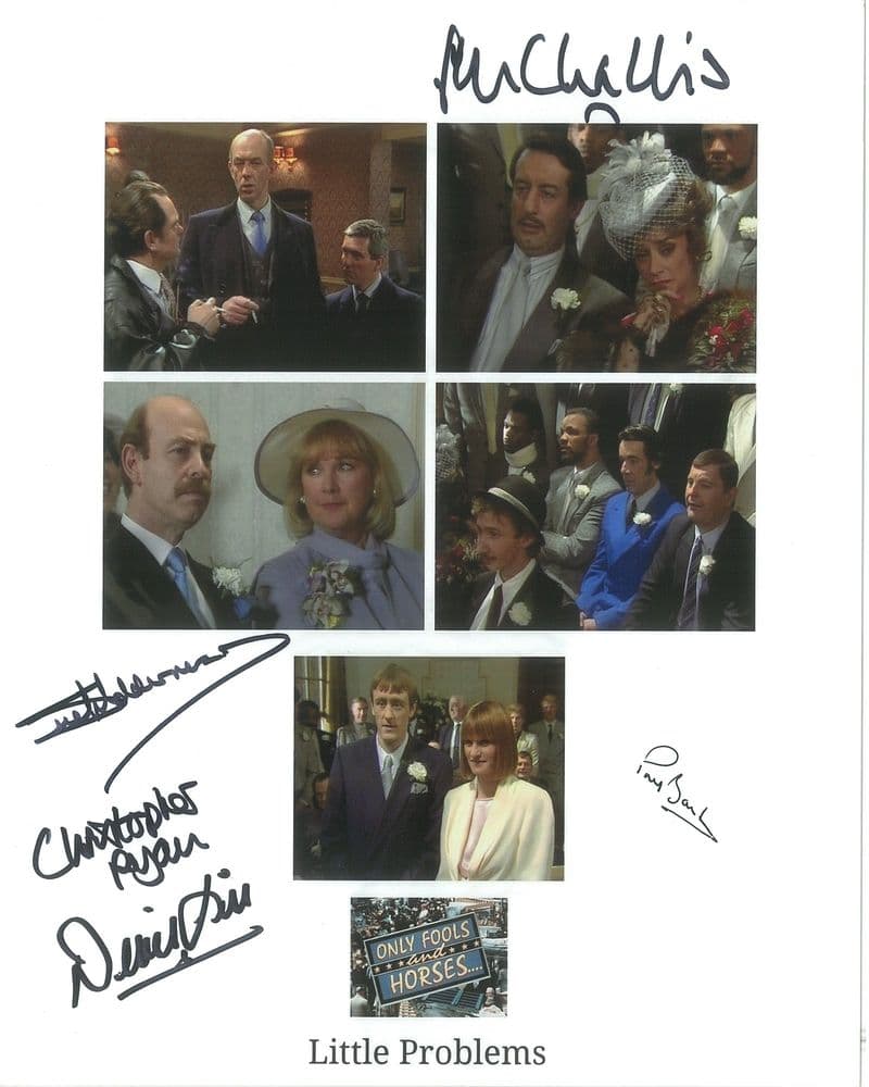 5 Genuine Only Fools and Horse Autographs