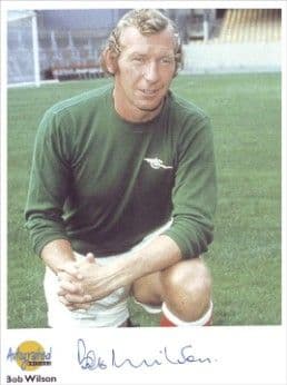 Bob Wilson Arsenal & Scotland Legend Genuine Signed Autograph