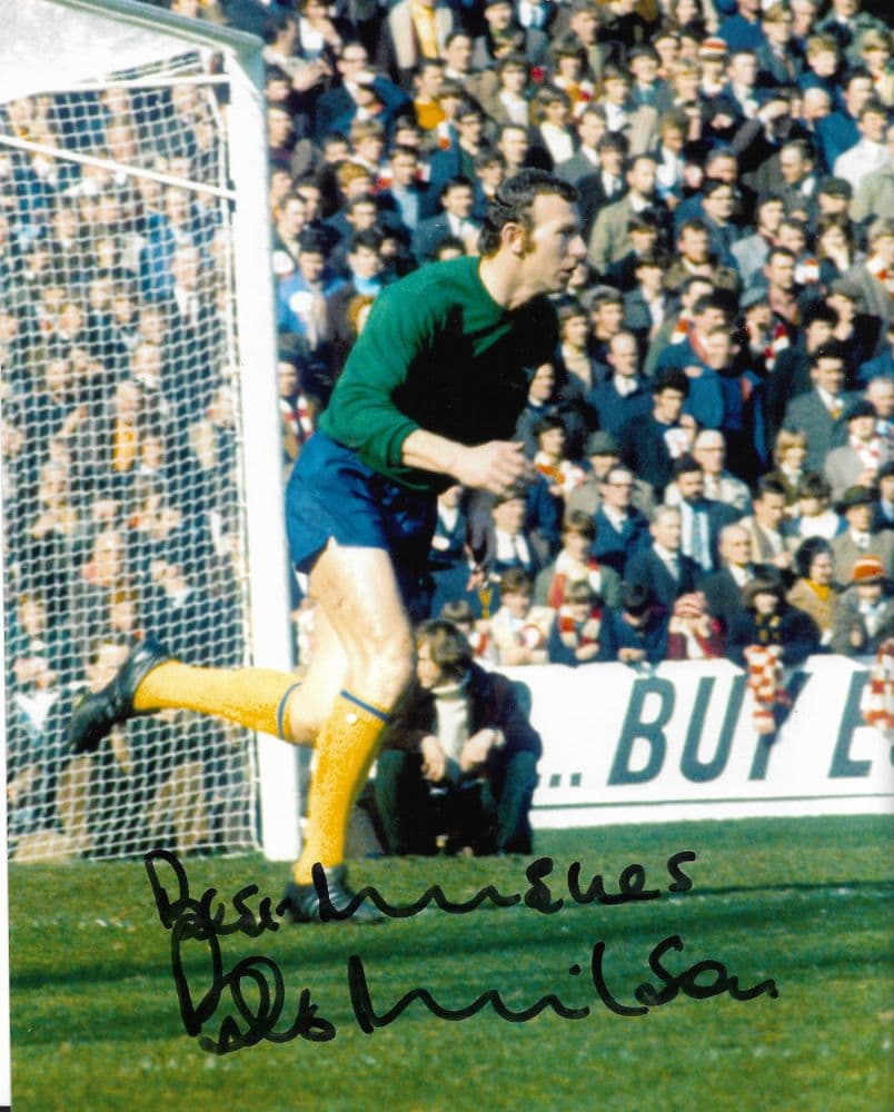 Bob Wilson Football Legend Genuine Signed Autograph 10x8 COA 11779