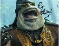 Brian Blessed star wars Genuine Signed Autograph 10 x 8 COA 2720