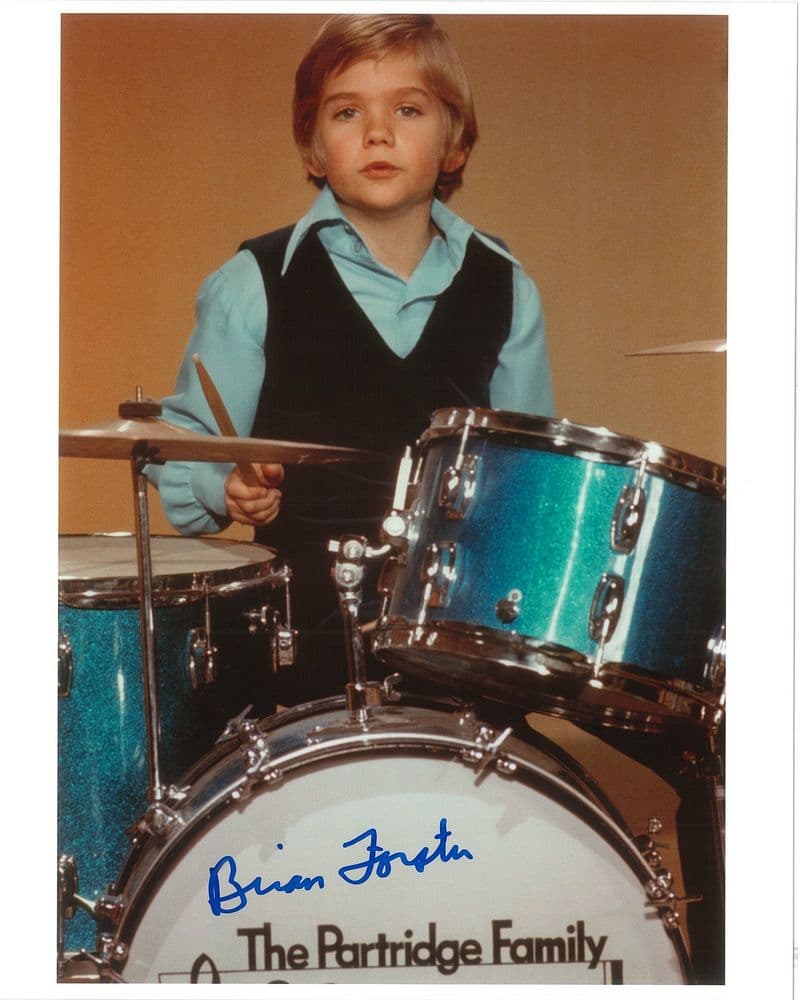 Brian Forster from the Partridge Family Rare Genuine Autograph 9090