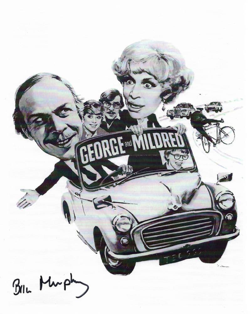 Brian Murphy GEORGE & MILDRED Genuine signed Autograph 10x8 COA 11428