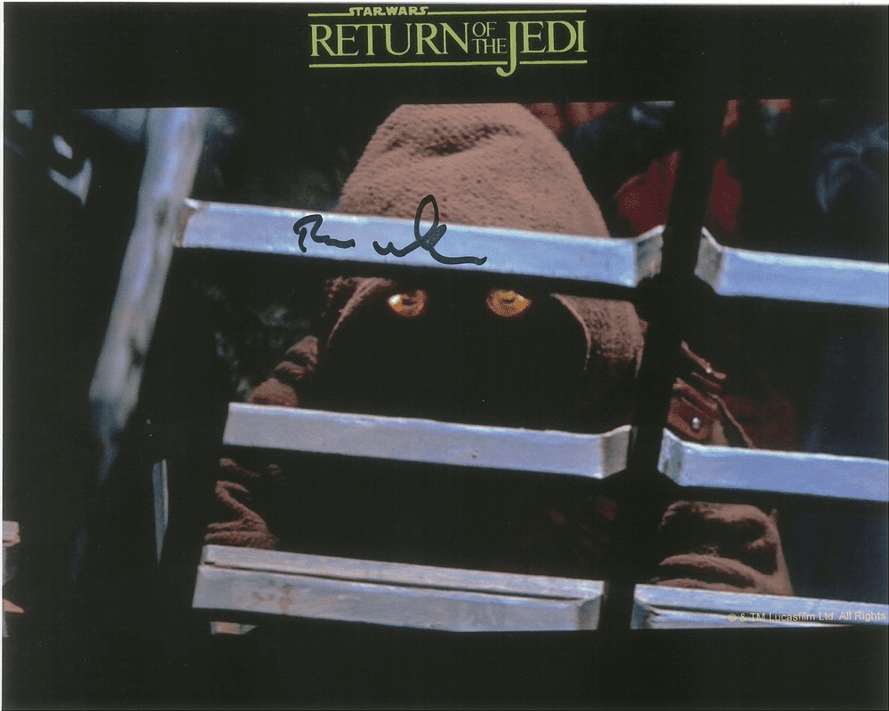 Brian Wheeler STAR WARS Ewok - Genuine Signed Autograph 10 x 8 COA 10130