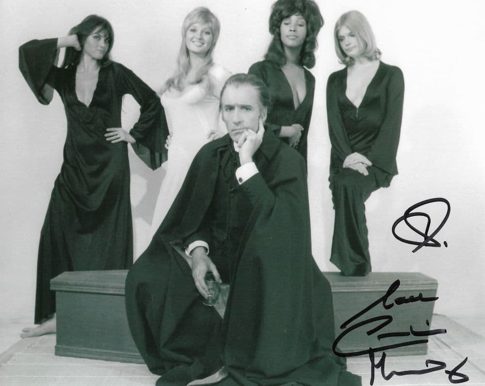 Caroline Munro HAMMER HORROR Genuine signed autograph 10 by 8 COA 11728