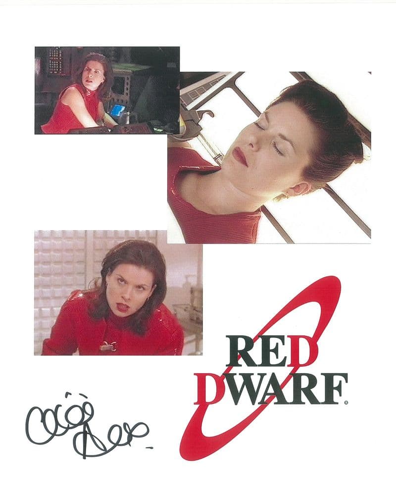 Chloe Annett RED DWARF Genuine Signed Autograph 10x8 COA 9128