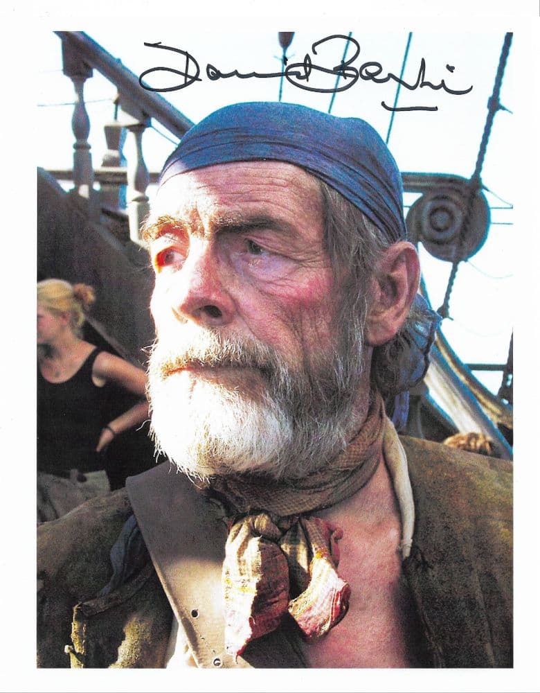 David Bailie pirates of the Caribbean 10"X8" Genuine Signed Autograph ...