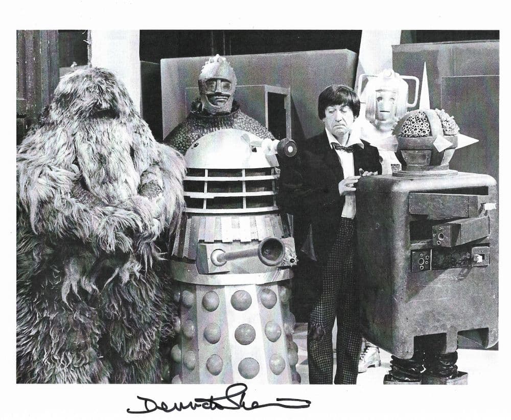Derrick Sherwin DOCTOR WHO Genuine autographed 10 x 8 from COA 11893
