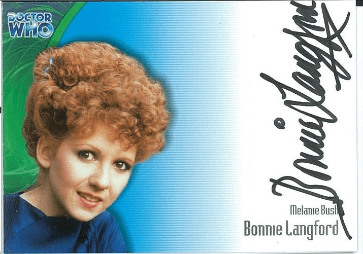 Doctor Who BONNIE LANGFORD as Melanie Bush AUTOGRAPH CARD AU12 Strictly ...