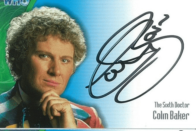 Doctor Who COLIN BAKER as The Sixth Doctor AUTOGRAPH CARD AU1 Strictly ...