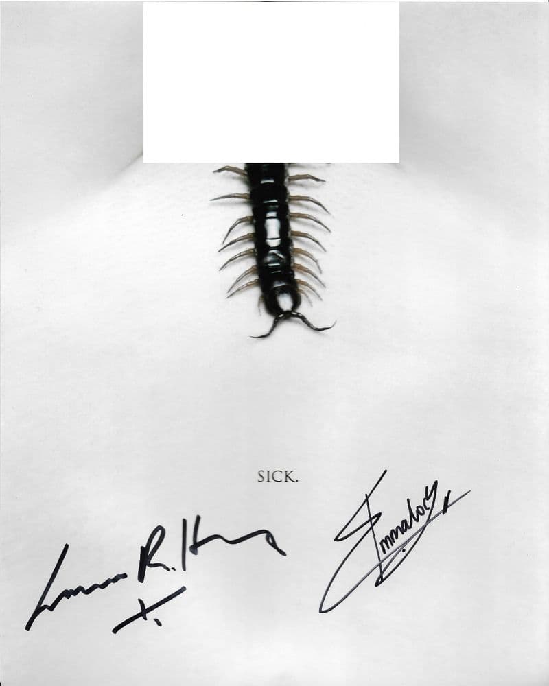 Emma Lock & Laurence R Harvey signed "THE HUMAN CENTIPE" 10x8 COA 22958