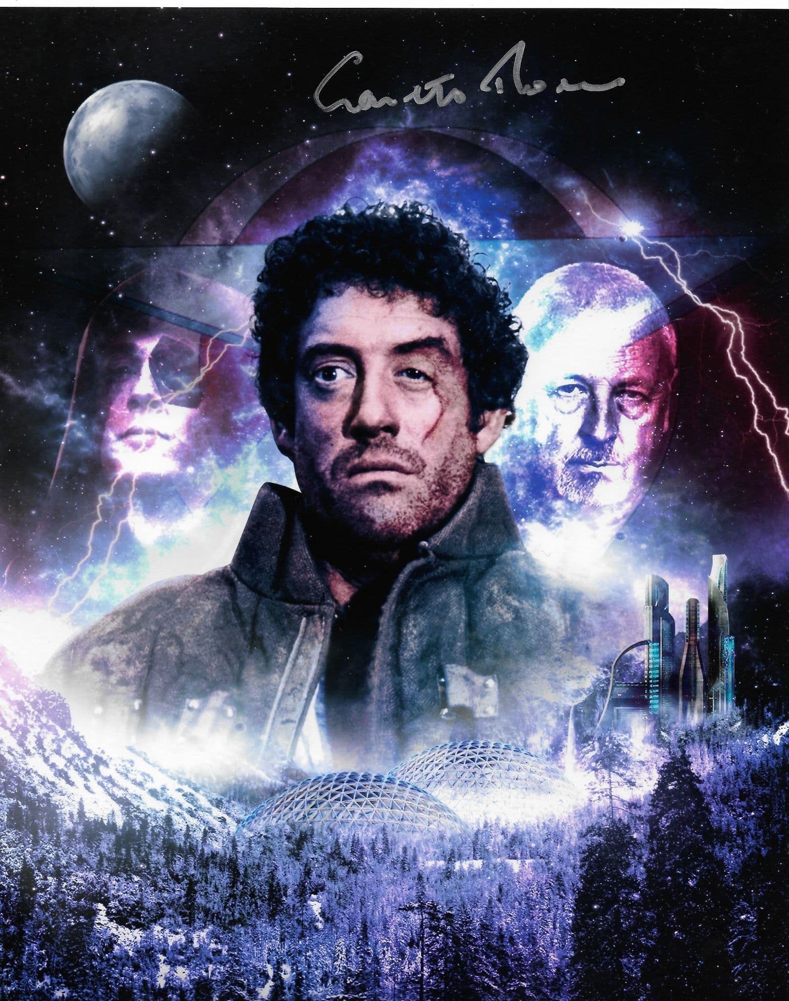 Gareth Thomas "Roj Blake" Blake s 7 -10 X 8 genuine signed autograph 11564