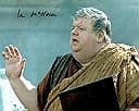 Ian McNeice "Newsreader" Rome genuine signed autobiography 10x8 COA 717