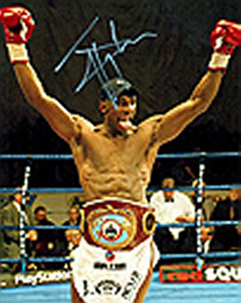 Johnny Nelson WORLD CHAMPION BOXER Genuine Signed Autograph 10 X 8 COA ...