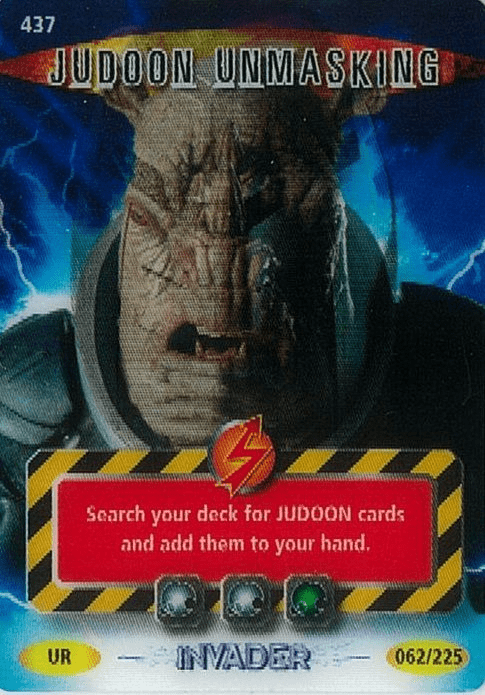 JUDOON UNMASKING 437 Doctor Who Battles In Time Invader Ultra Rare UR3D ...
