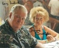 Kenny Ireland & Janine Duvitski Benidorm - Genuine Signed Autograph 9
