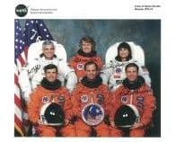 NASA Space crew for Shuttle Mission STS-76 - Genuine Signed Autograph 7987