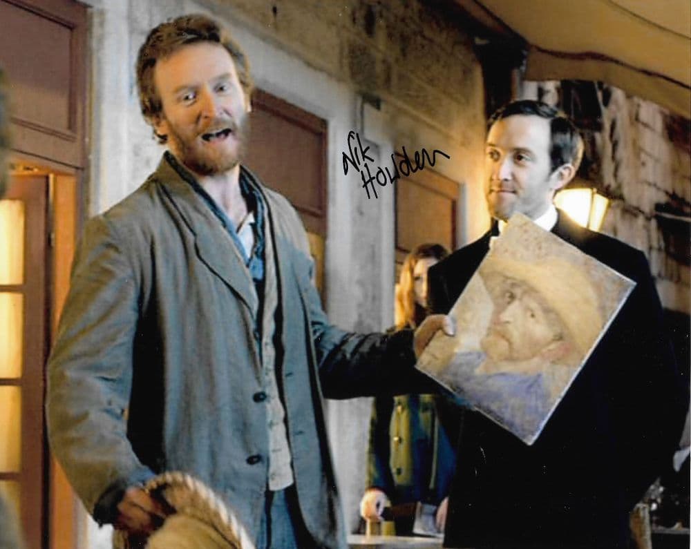 Nik Howden from Vincent & The Doctor signed 10 by 8 photograph