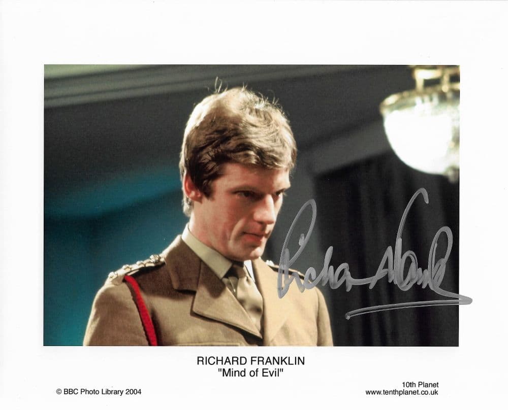 Richard Franklin "Captain Yates" DOCTOR WHO Genuine Signed Autograph 10 ...