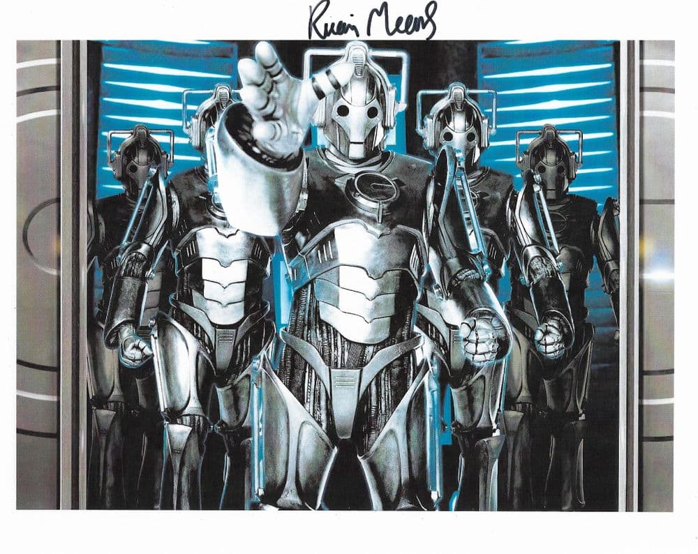 Ruari Mears "Cyberman" - DOCTOR WHO Genuine Signed Autograph 10 x 8 COA ...