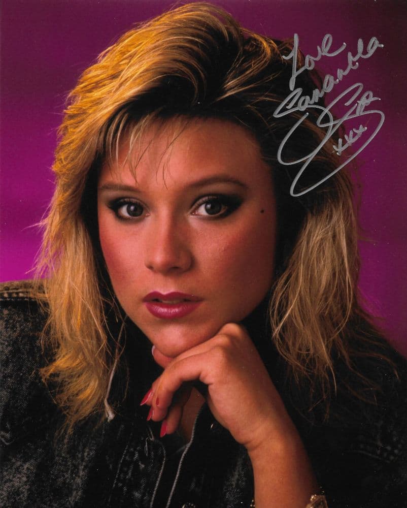 Samantha Fox Model Singer - Genuine Signed Autograph 10x8 COA 11566