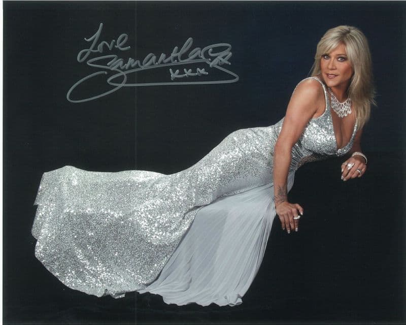 Samantha Fox Model Singer - Genuine Signed Autograph 8294