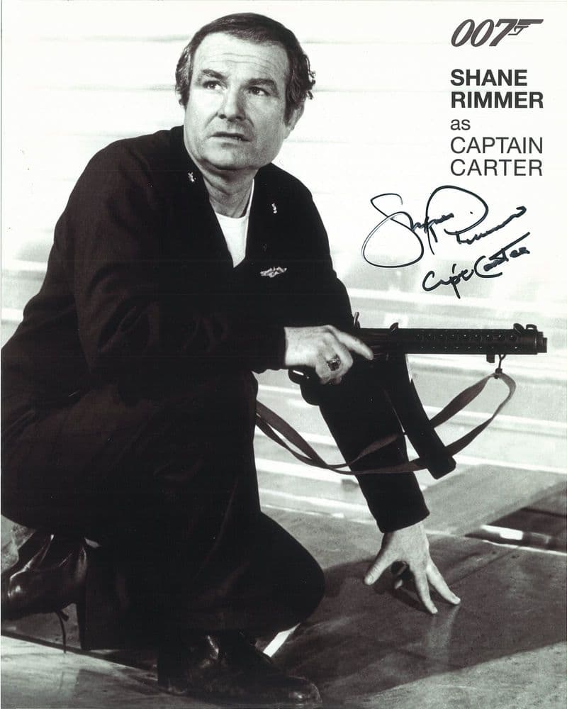 Shane Rimmer JAMES BOND The Spy Who Loved Me CAPT CARTER Genuine Signed ...