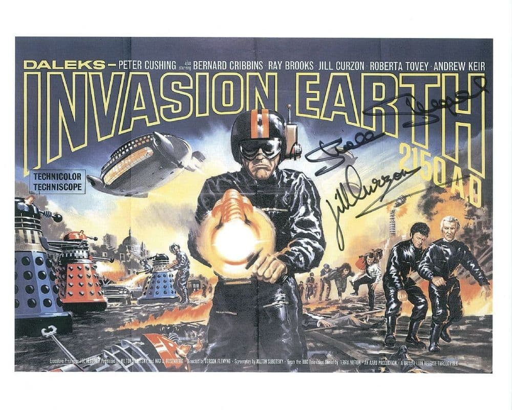 Sheila Steafel & Jill Curzon DOCTOR WHO genuine signed autograph 10x8 COA