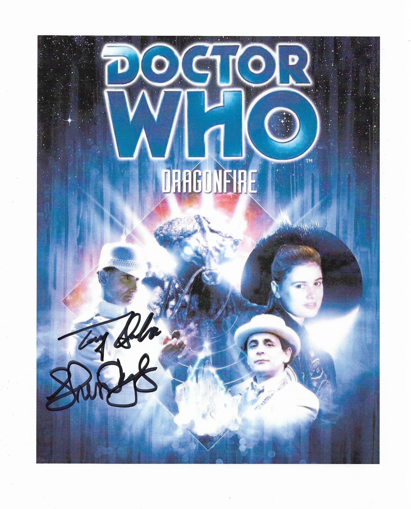 Shirin Taylor & Tony Osoba DR WHO "Dragonfire" 10x8 Signed Autograph ...