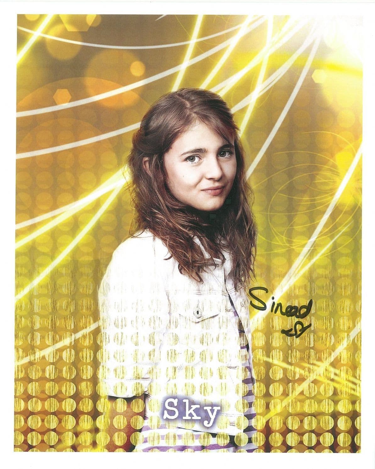 Sinead Michael SARAH JANE ADVENTURES Genuine Autograph 10x8 COA 9124