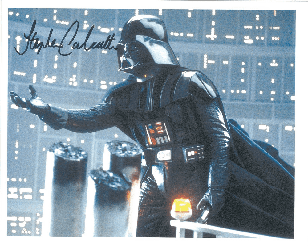 Stephen Calcutt STAR WARS doubling for Darth Vader Genuine Signed ...