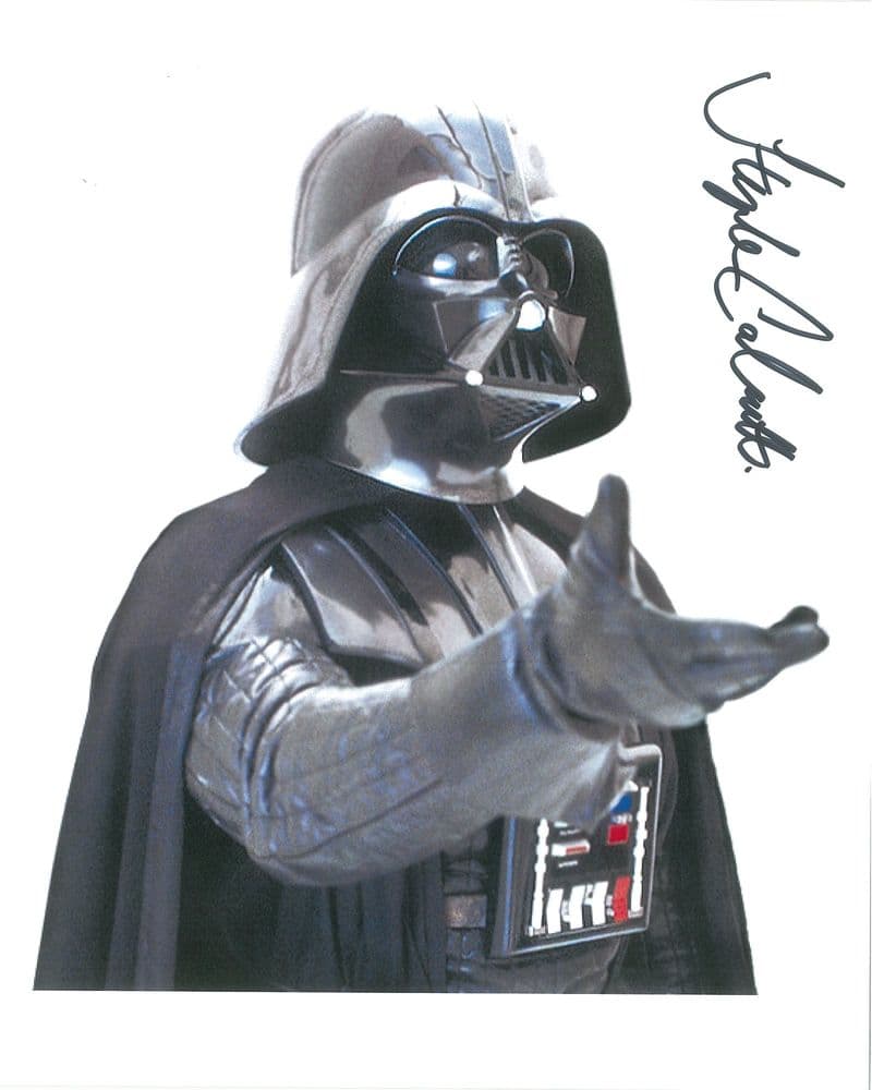 Stephen Calcutt STAR WARS doubling for Darth Vader Genuine Signed ...
