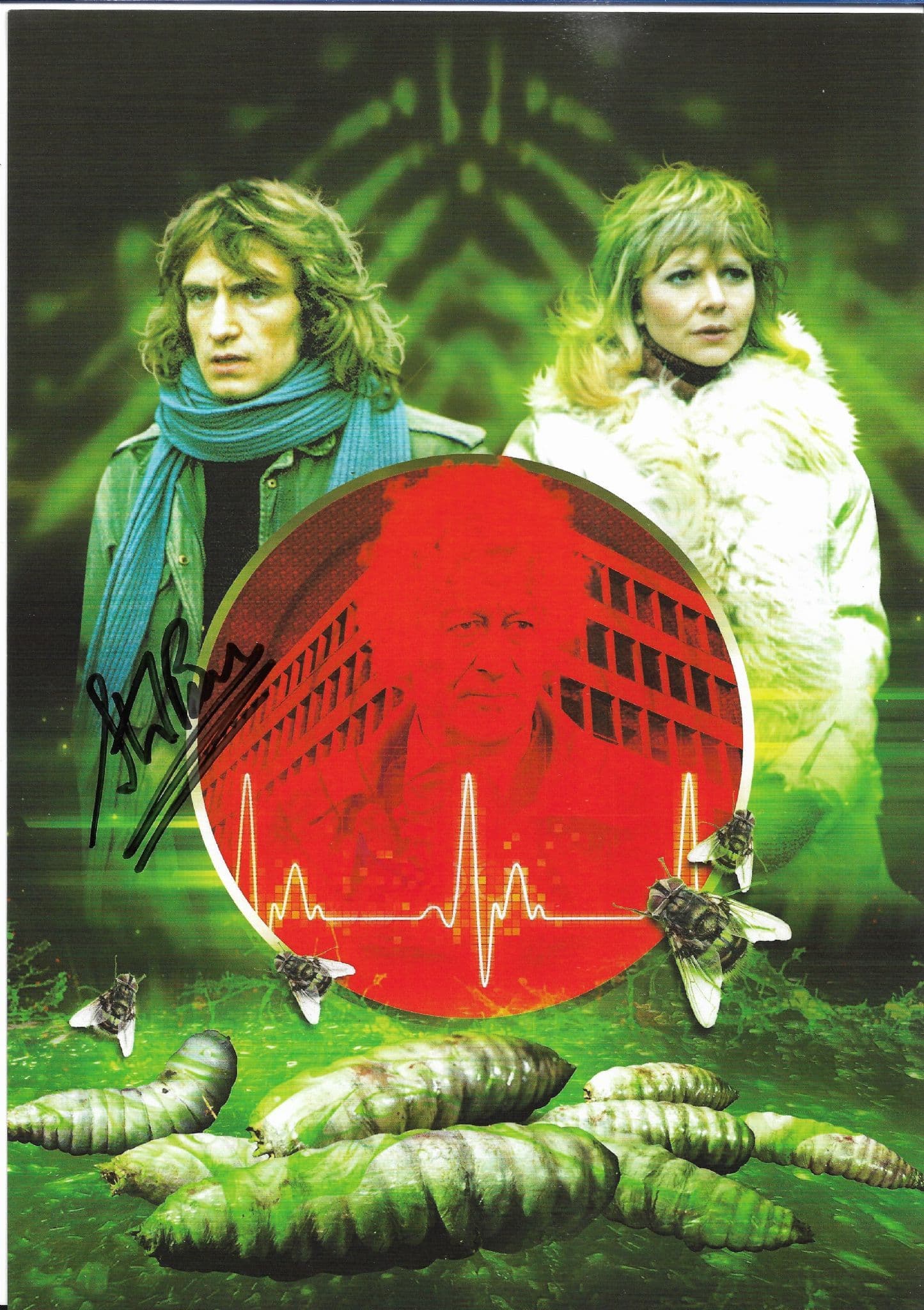 STEWART BEVAN DR WHO "Green Death" 12x8 Genuine Signed COA 22426