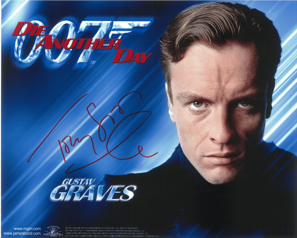 Toby Stephens Gustav Graves 007 DIE ANOTHER DAY BOND Genuine Signed ...