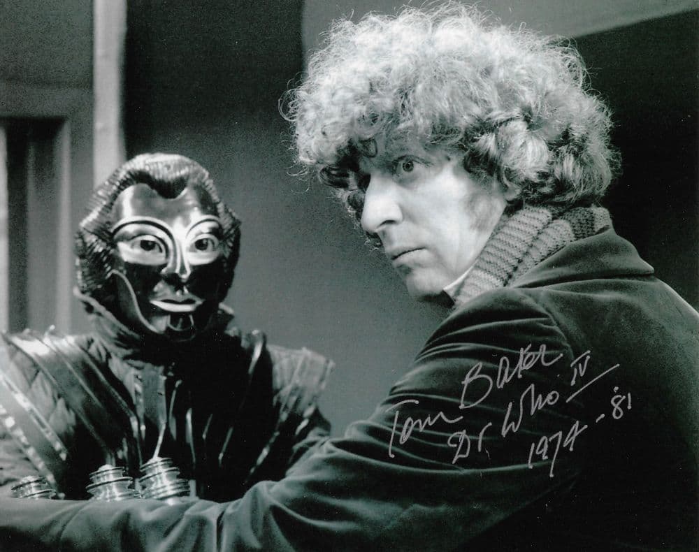 Tom Baker 4th Doctor DOCTOR WHO Genuine Signed Autograph 10 X 8 COA 11855