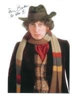 Tom Baker 4th Doctor DOCTOR WHO Genuine Signed Autograph 10 X 8 COA 7047