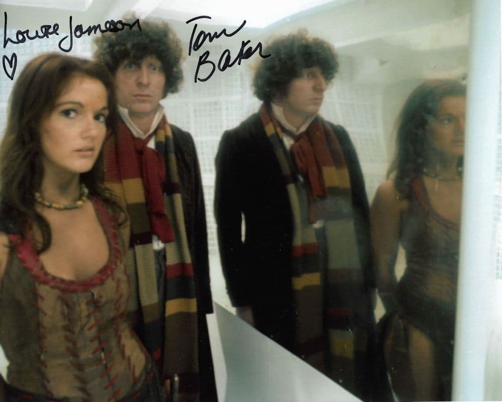 Tom Baker Louise Jameson - Multi signed DOCTOR WHO Genuine Signed ...