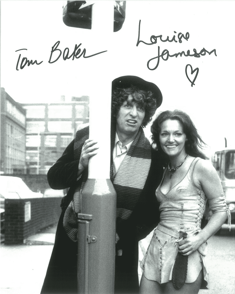 Tom Baker Louise Jameson - Multi signed original autograph not a copy 10266