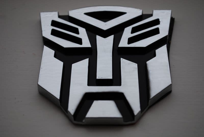 Transformers Autobot Decepticon Car Chrome Badge Emblem