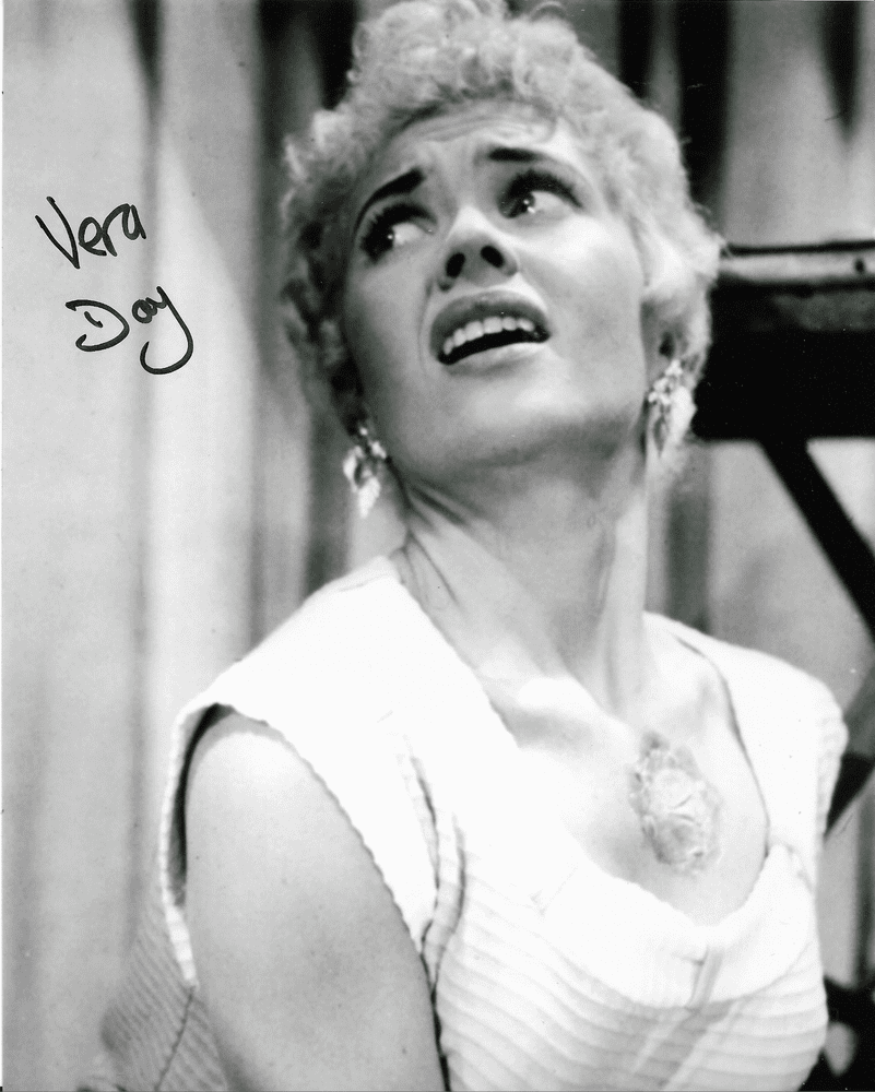 VERA DAY "Quatermass 2 Womaneater" HAMMER HORROR COA 8" x 10" 22913