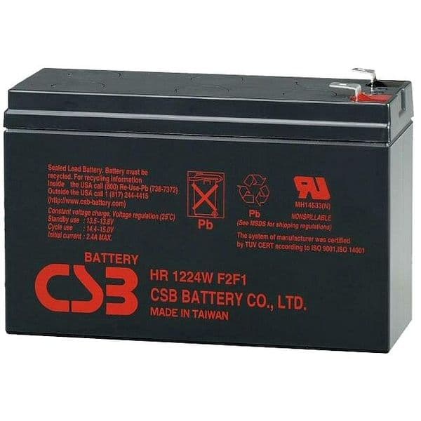 HR1224WF2F1 Battery 12v 6Ah CSB HR1224W