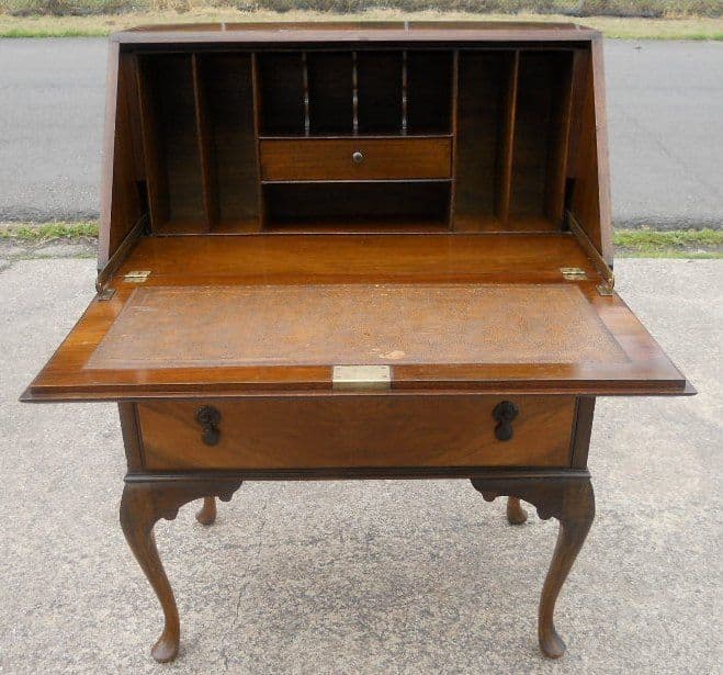 Queen Anne Style Walnut Writing Bureau