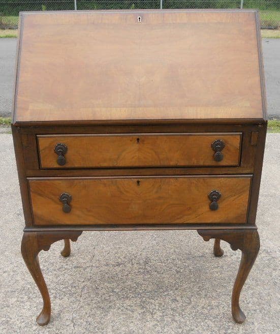 Queen Anne Style Walnut Writing Bureau