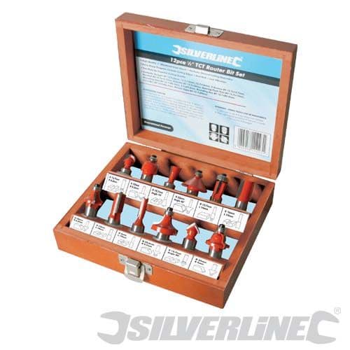 1/2" TCT Router Bit Set 12pce
