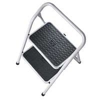Abru Arrow White Painted Steel 2 Steps Stepstool