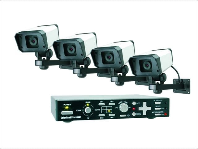 Byron-CS74Q Colour Quad Camera Security System