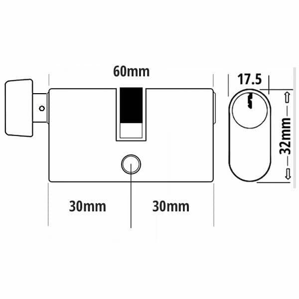 MAXUS PRO OVAL KEY & TURN