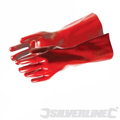 Red PVC Gauntlets
