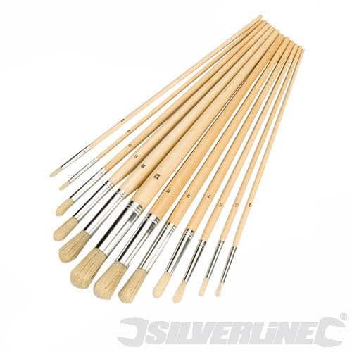 Round Tip Brush Set 12pce
